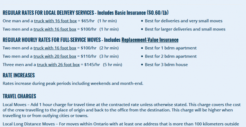 First Rate Movers - Local Moving rates | 5 Movers Quotes